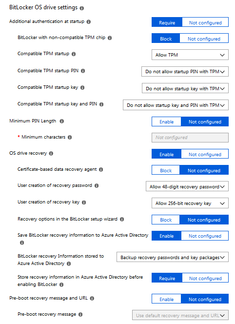 CSP Policy for BitLocker Encryption on AutoPilot Devices | Microsoft Community Hub